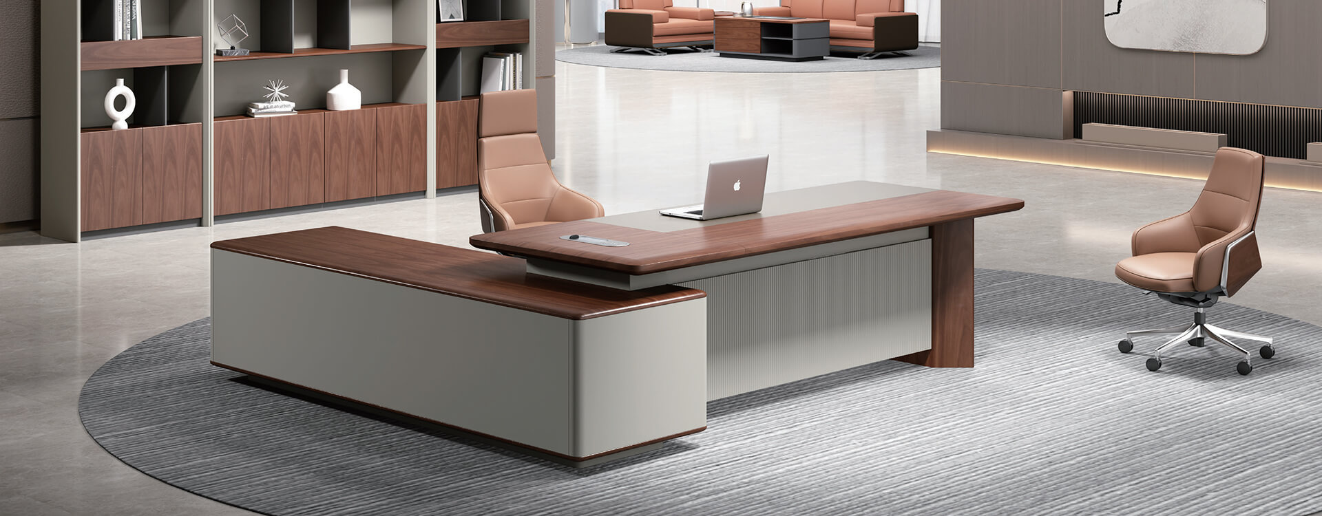 Custom Modern Design Executive Office Desk