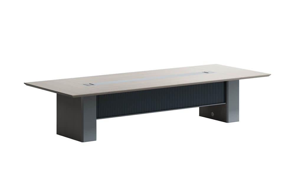 Modern Gray Conference Table for Meeting Room | Hongye Furniture